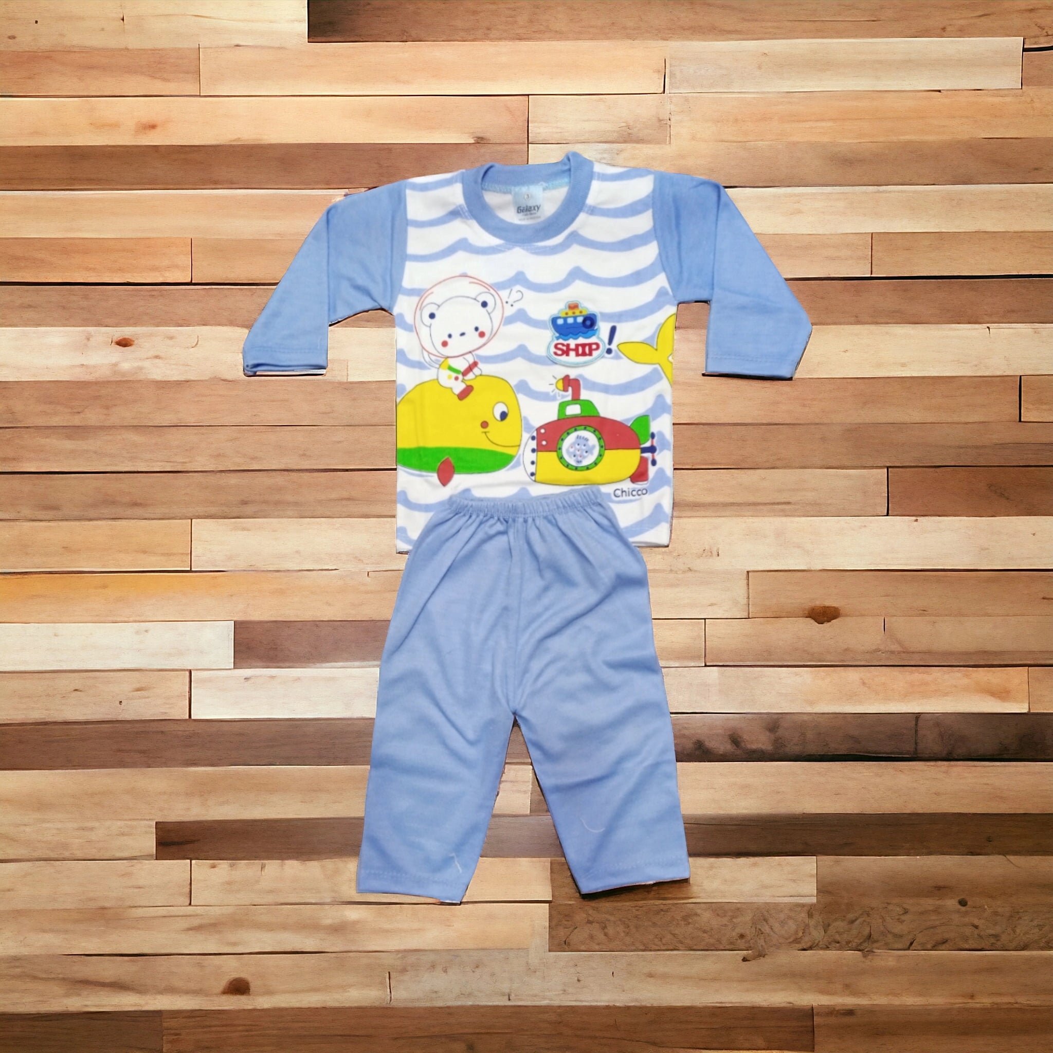 Baba Suit Ship Blue (1 to 6 months) ** – Mother Choice