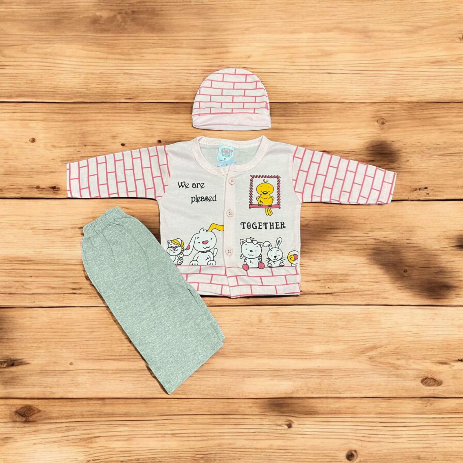 New Born Baby Suit Together Pink* – Mother Choice